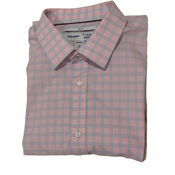 Old Navy | Shirts | Mens Old Navy Gingham Slimfit Builtin Flex ...